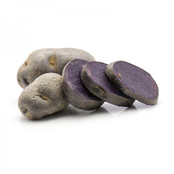Supplier of organic blue d'Artois potatoes. - Blife Srl organic wholesaler